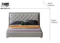China European style button design metal bed legs support bedroom platform bed for sale