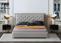 China European style button design metal bed legs support bedroom platform bed for sale