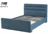 China Novel Breathable Floor To Ceiling Bed  , Linen double size platform bed for sale