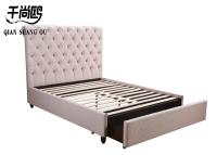 China Classic sleigh bed bed end with drawer bedroom storage soft bed for sale