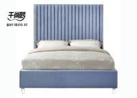 China High Bedside Platform Tufted Bed Comfortable Home Furniture for sale