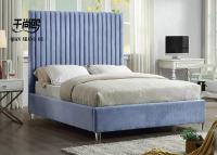 China High Bedside Platform Tufted Bed Comfortable Home Furniture for sale