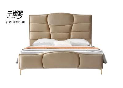 China Uniquely Shaped Platform Tufted Bed Customizable double size for sale