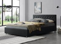 China Simple Modern Platform Upholstered King Bed Side Open Air Pressure Bracket for sale