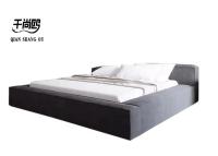 China New simple style unique bedroom upholstered platform bed for sale