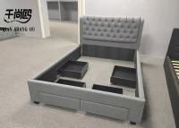 China Extra-large bed cotton bed with drawers, sturdy structure with storage space for sale