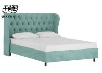 China Living Room Platform Tufted Bed , Linen Platform Bed Frame for sale