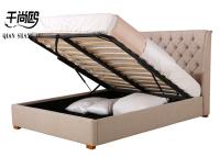 China European Upholstered Storage Platform Bed Large Space Home Furnishings for sale