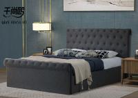 China Sleigh Home Upholstered Storage Platform Bed Multi Size Simple Assembly for sale