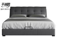 China Luxury Tatami Platform Bed , Multifunctional Italian Upholstered Bed for sale