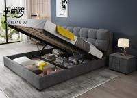 China Luxury Tatami Platform Bed , Multifunctional Italian Upholstered Bed for sale