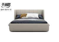 China Hotel Upholstered Queen Size Platform Bed , Modern Luxury Tatami Storage Bed for sale