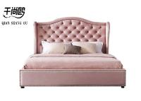 China Leisure Fabric Upholstered Lift Up Storage Bed 183*203cm 153*203cm for sale