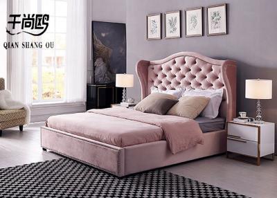China Leisure Fabric Upholstered Lift Up Storage Bed 183*203cm 153*203cm for sale