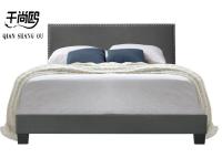 China Easy Assembly Full Size Wooden Bed Frame, 140*200cm Double Size Platform Bed for sale
