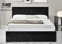 China Affordable Soft Crushed Velvet Single Storage Bed for Apartment for sale