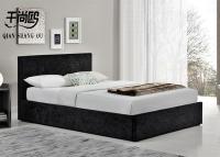 China Affordable Soft Crushed Velvet Single Storage Bed for Apartment for sale