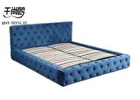 China Double Queen King Metal Bed Frame , Custom Upholstered Bed Frame for sale