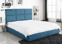 China Upholstered Metal And Wood Bed Frame , Queen Ottoman Storage Bed With Gas Lift for sale