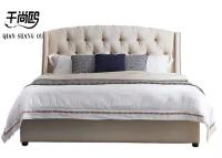 China Gray Princess Fabric Upholstered Queen Bed Manufacturers for sale