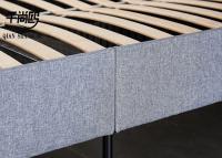 China Fabric Upholstered Soft Platform Bed Modern Style 137*203cm 153*203cm for sale