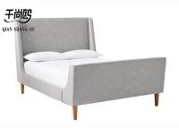 China Wholesale Bedroom Furniture Bed Frame Modern Platform Bed Fabric for sale