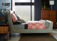 China Wholesale Bedroom Furniture Bed Frame Modern Platform Bed Fabric for sale
