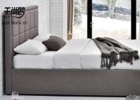 China Living Room 4ft Ottoman Bed , Grey Fabric Bed Frame for sale