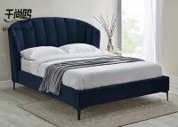 China Hotel ​Linen Fabric Upholstered Beds 153 x 203 cm Home Furnishings for sale