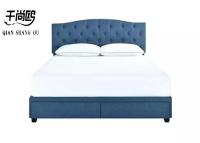 China Modern Linen Simple Drawer Storage Bed Frame 137*203cm 153*20cm for sale