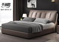 China Luxury Fabric Upholstered Beds Leather Pillow Upholstered Platform Bed King for sale