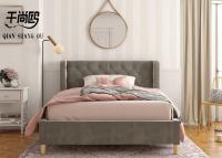 China Sturdy / Soft Tall Upholstered Bed Affordable For Apartment / Hotel for sale