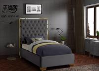 China Novel Tall Upholstered Bed 140 x 200 cm 160 x 200 cm Home Furnishings for sale