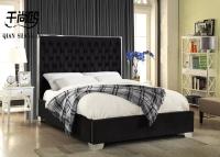 China Novel Tall Upholstered Bed 140 x 200 cm 160 x 200 cm Home Furnishings for sale