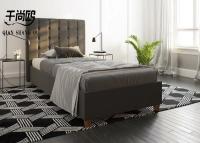 China Sturdy Classic Linen Tall Upholstered Bed Home furnishings Size customized for sale