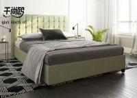 China Sturdy Classic Linen Tall Upholstered Bed Home furnishings Size customized for sale