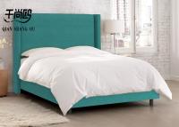 China Low Key Tall Upholstered Bed 4ft 5ft 6ft With Wing Panel for sale