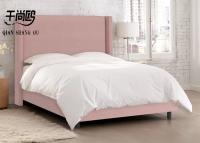 China Low Key Tall Upholstered Bed 4ft 5ft 6ft With Wing Panel for sale