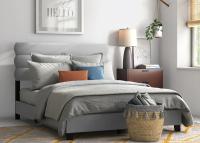 China Simple Stitching Tall Upholstered Bed Overall disassembly / assembly for sale