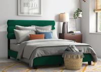 China Simple Stitching Tall Upholstered Bed Overall disassembly / assembly for sale