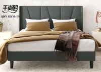 China Low Key Linen Upholstered Full Size Bed 2m X 2m Breathable Overall Disassembly / Assembly for sale