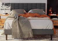 China Line Stitching Gray Linen Upholstered Bed 180*200cm Overall disassembly / assembly for sale