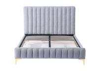 China Rivets Leather Soft Bed Classic Low Key Oversized Headboard Design for sale
