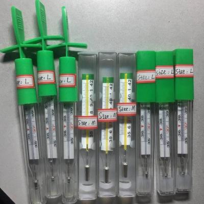 China Mercury Free Glass Oral Thermometer Gallium Indium Tin 35C to 42C CE ISO13485 for sale