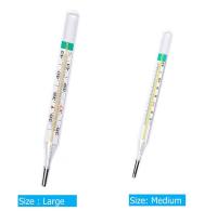 China Mercury-Free Glass Thermometer 120mm Oral Armpit Clinical 35-42C CE ISO13485 for sale
