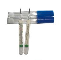China Mercury-Free Glass Thermometer 120mm Oral Armpit Clinical 35-42C CE ISO13485 for sale