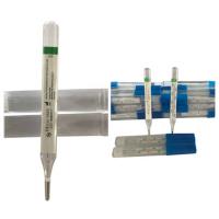 China Mercury Free Clinical Glass Thermometer 35C to 42C CE ISO13485 for Oral Rectal Axillary for sale