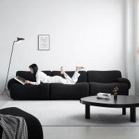 China Custom Color Soft Cotton Linen Sofa Three Seater Living Room Modern Fabric Couch for sale