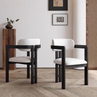 China Nordic Solid Wood Dining Chair Italian Minimalist Hotel Coffee Shop Negotiating Chair for sale