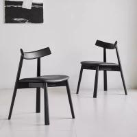 China Ash Wood Modern Dining Chair Home Simple Restaurant Dining Table Chair High End for sale